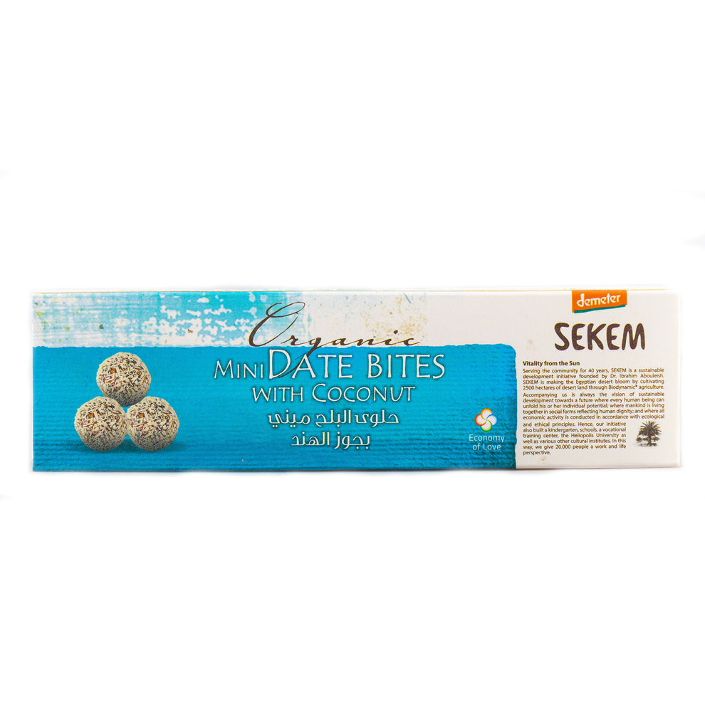 SEKEM Demeter Organic Date Bites with Coconut – sekemonline
